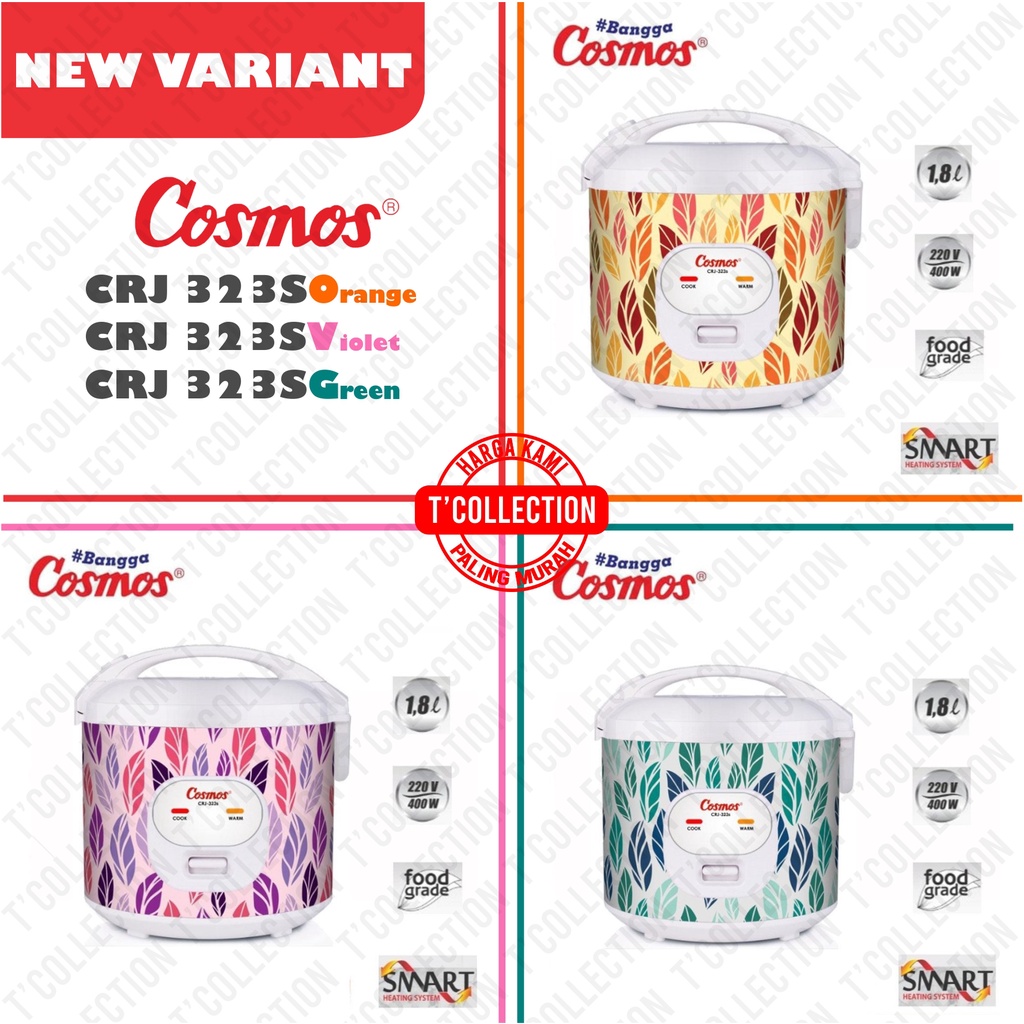 Jual MAGIC COM / RICE COOKER COSMOS CRJ 323S / CRJ323S / CRJ323-S RICE ...