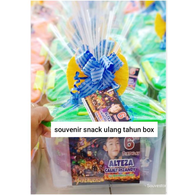 Jual SOUVENIR BOX / PAKET SNACK ULANG TAHUN CONTAINER / SNACK ANAK ...