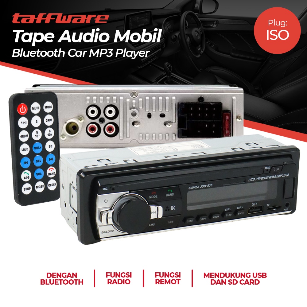 Jual Single Din Head Unit Tape Mobil Multifungsi Bluetooth USB MP3 FM ...