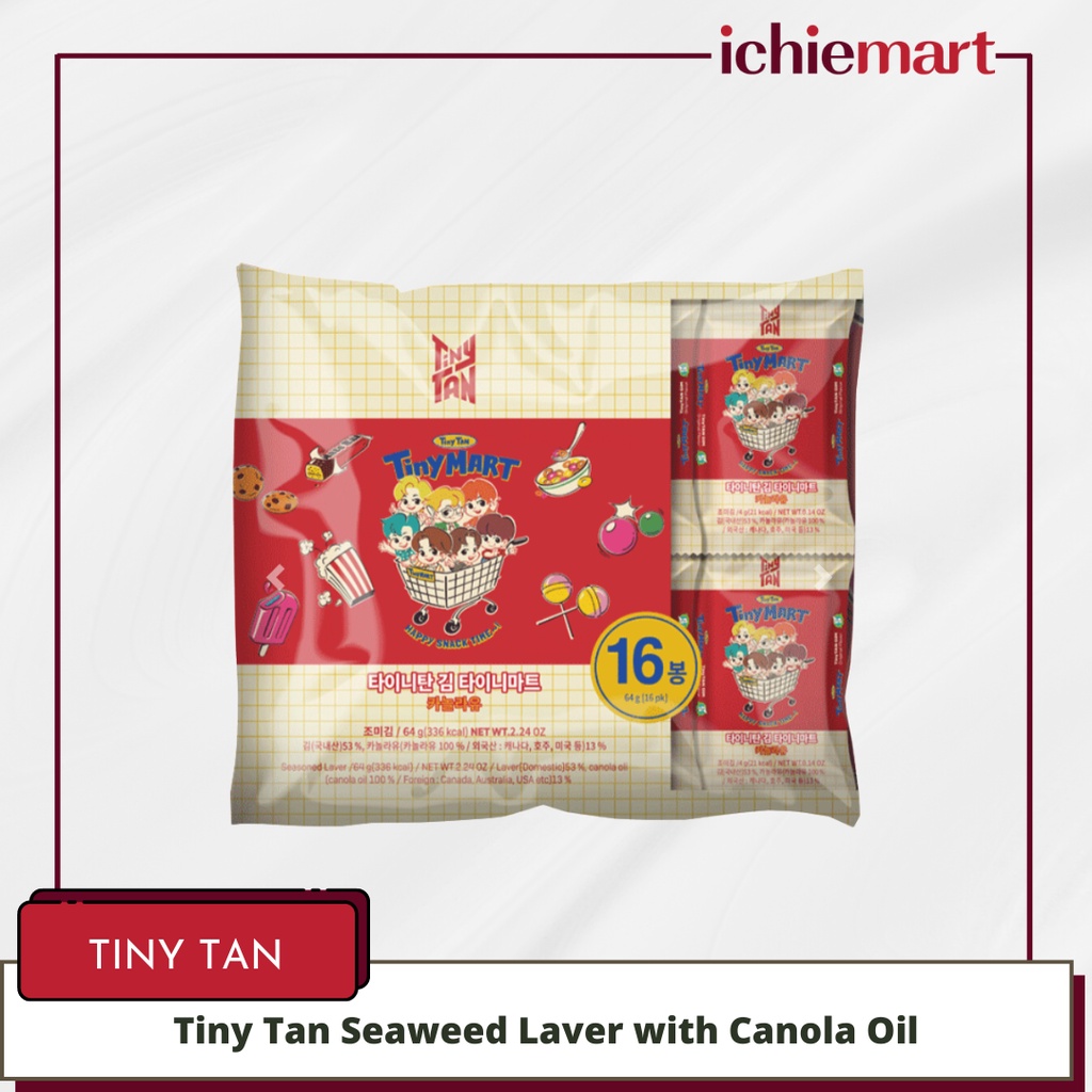 Jual BTS Tiny Tan Seaweed Laver with Canola Oil (Rumput Laut) | Shopee ...