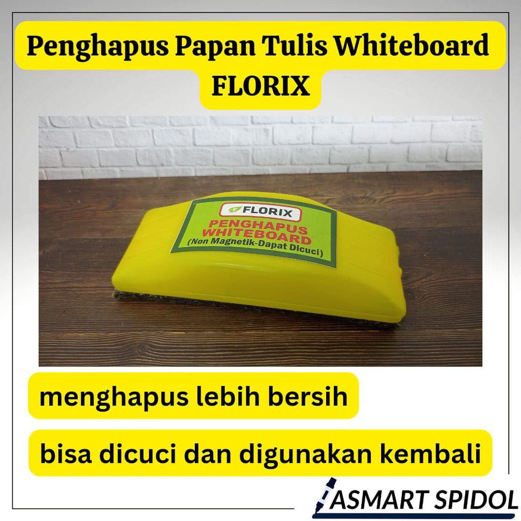 Jual PENGHAPUS PAPAN TULIS WHITEBOARD FLORIX | Shopee Indonesia