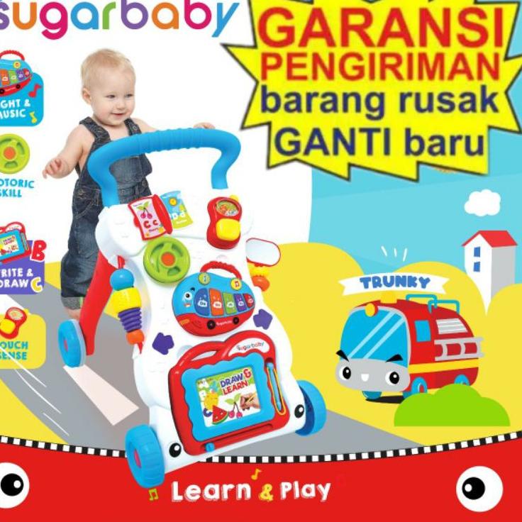 Jual SUGAR BABY MINI CAR PUSH WALKER (BABY WALKER) ALAT BANTU JALAN ...