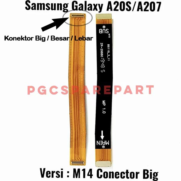 Jual Flexible Konektor Board Besar Versi M14 / Connector Big / Samsung Galaxy A20s / A207F / SM ...