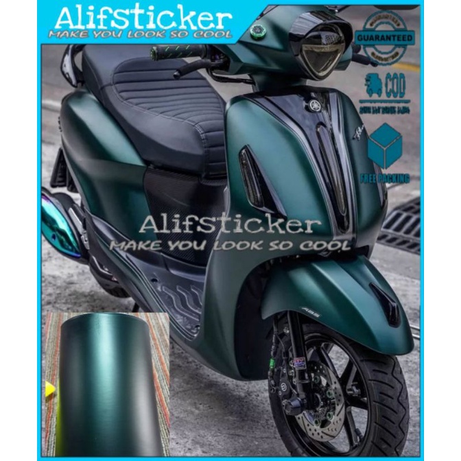 Jual Skotlet Stiker Hijau Army Doff Metalik Sticker Motor Hijau Tua Doff Sekotlet Warna Hijau ...