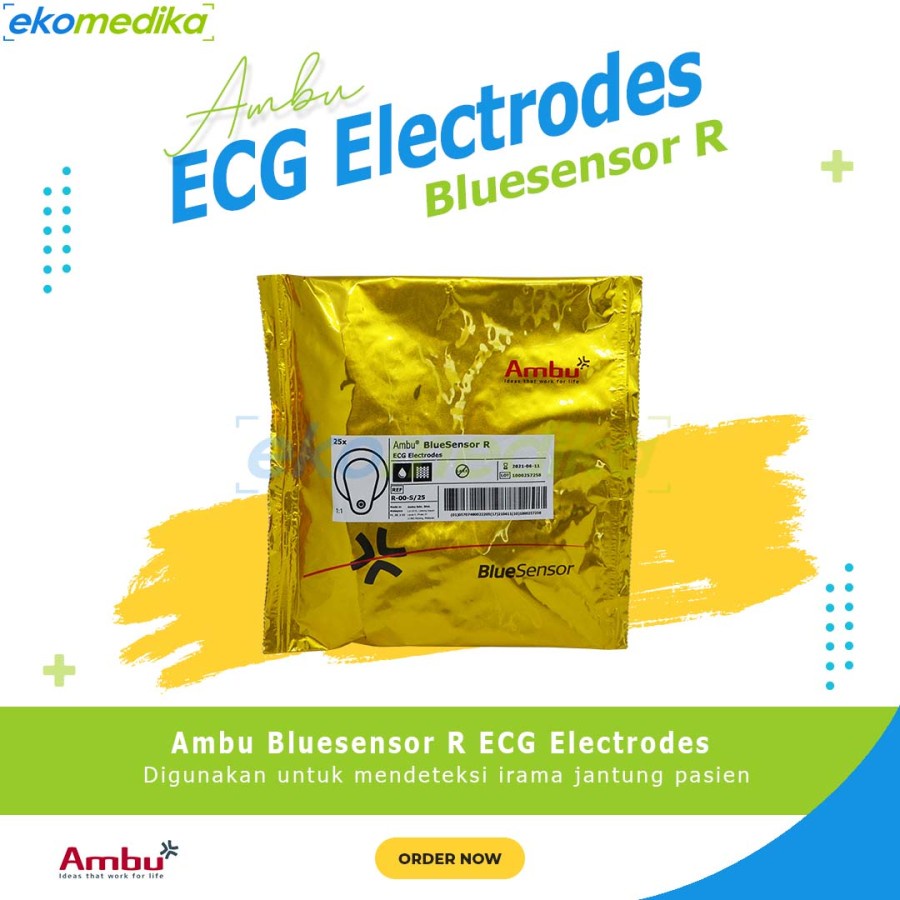 Jual AMBU ECG ELECTRODES - BLUESENSOR R (DEWASA) ISI 25 | Shopee Indonesia