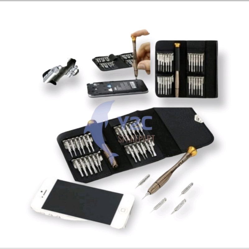 Jual OBENG SET NEPTO 25IN1 MODEL DOMPET / ALAT SERVIS HP | Shopee Indonesia