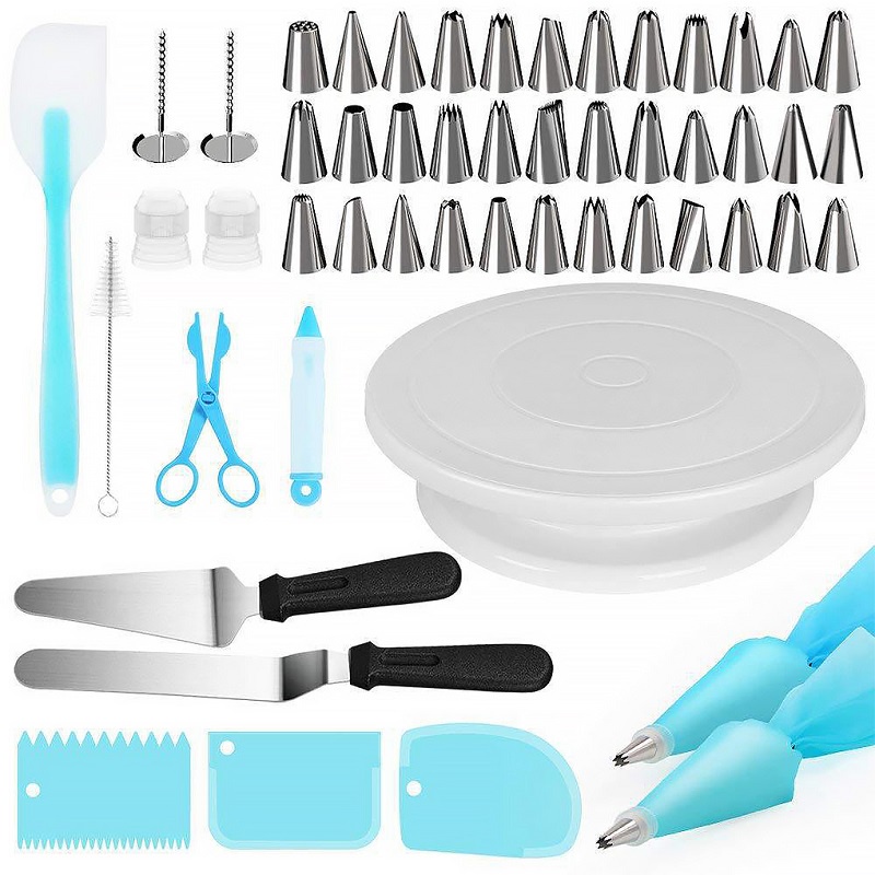 Jual Mi.more Meja Putar Kue 52in1 SET Cake Decorating Set Dekorasi Kue ...