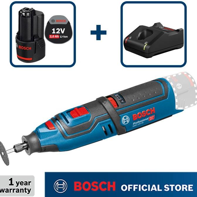 Jual Bosch Cordless Rotary Tool 12Volt GRO 12V-35 Full Set | Shopee ...