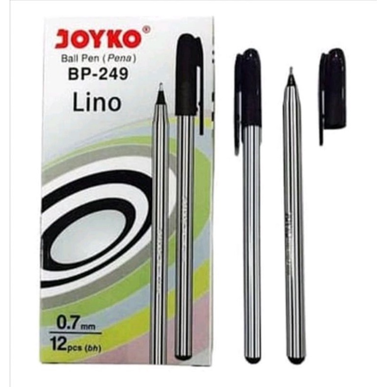 Jual Ball pen Pulpen Pena Joyko BP-249 Lino (1Box isi 12 pcs) | Shopee ...