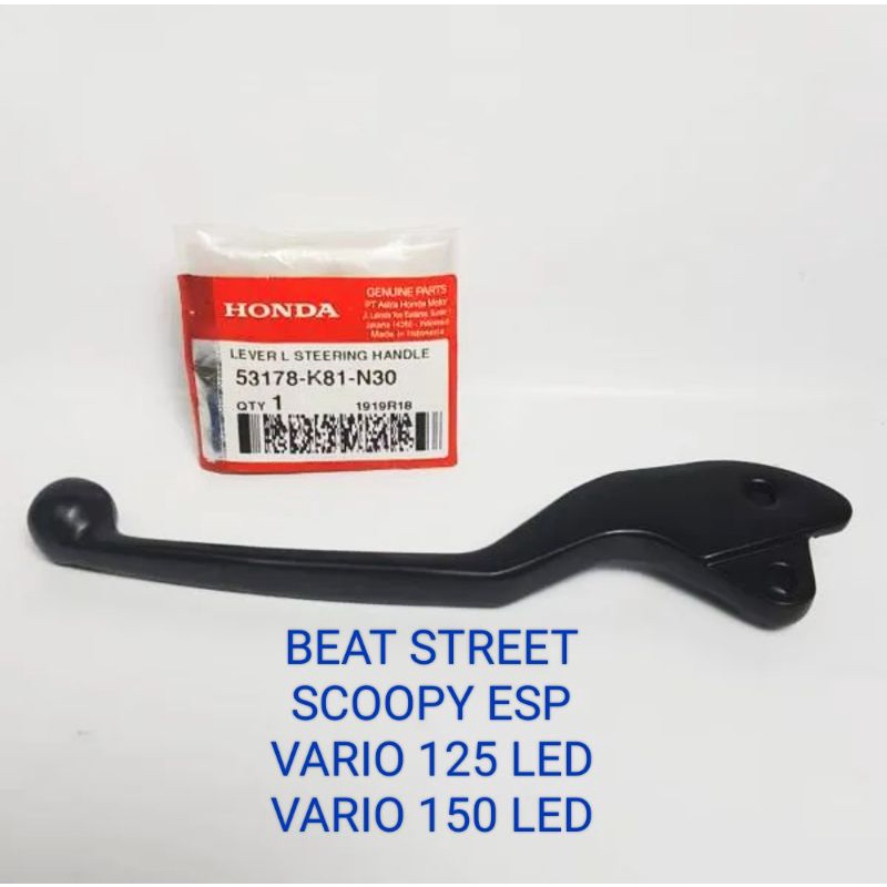Jual HANDLE HANDEL REM KIRI HONDA BEAT STREET SCOOPY ESP VARIO 125 LED ...