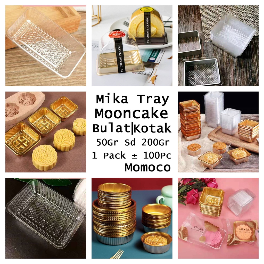 Jual Plastik Kemasan Mooncake Tray Mika Tray Mooncake Kue Bulan Nastar 50gr 63gr 80gr 125gr ...