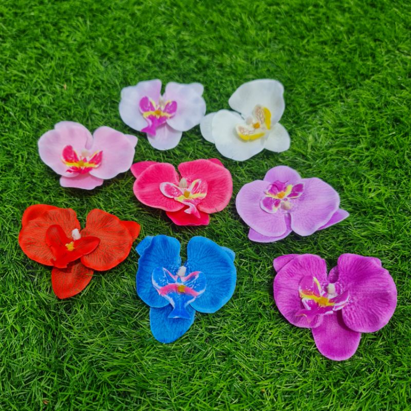 Jual KS39 Bunga satuan kelopak anggrek orchid flower artificial bahan ...