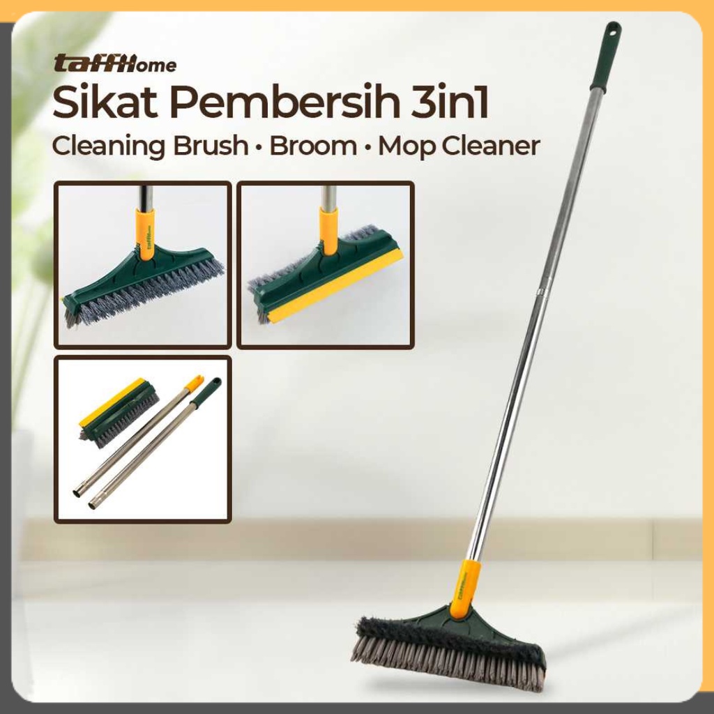 Jual Sikat Lantai Pembersih Dinding Kamar Mandi Gagang Panjang 3 In1 ...