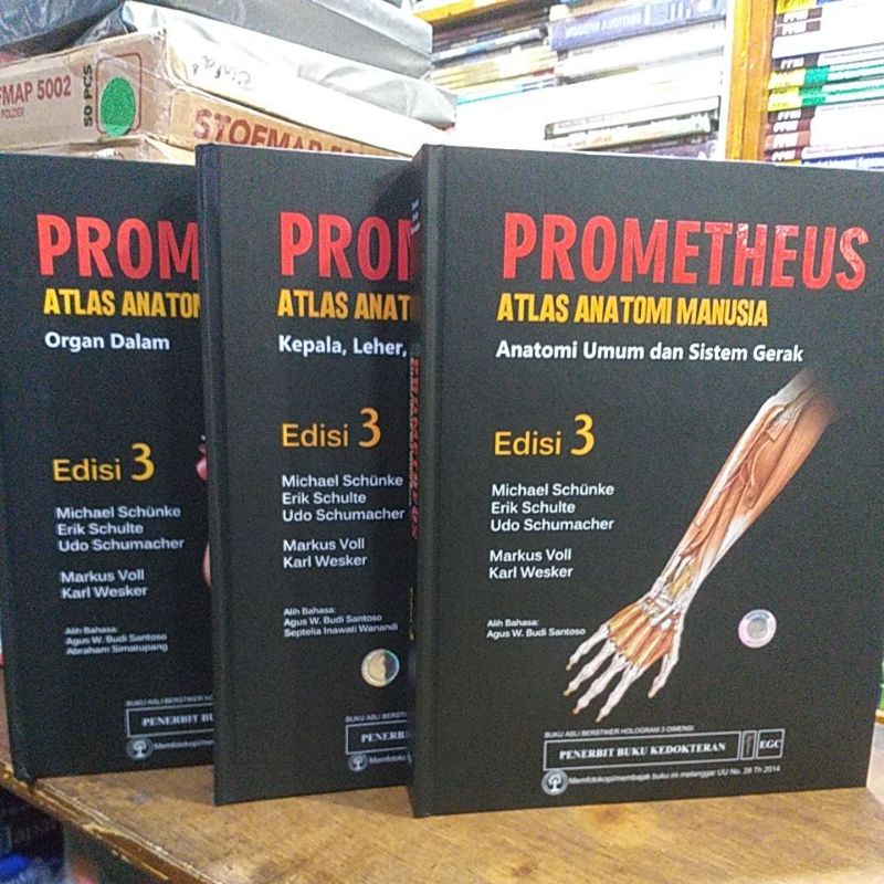Jual PROMETHEUS ATLAS ANATOMI MANUSIA EDISI 3 BUKU ORIGINAL KONDISI B E K A S.MASI MULUS ...
