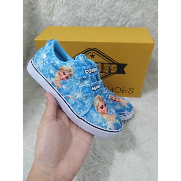 Jual SEPATU ANAK KARAKTER FROZEN PENDEK FREE CETAK NAMA DAN PHOTO ...