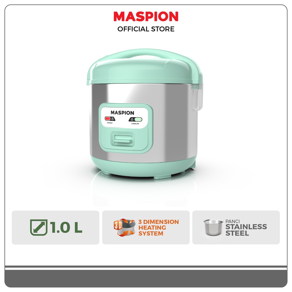 Jual Maspion Rice Cooker Magic Com 1 Liter MRJ 1003 TSS | Shopee Indonesia