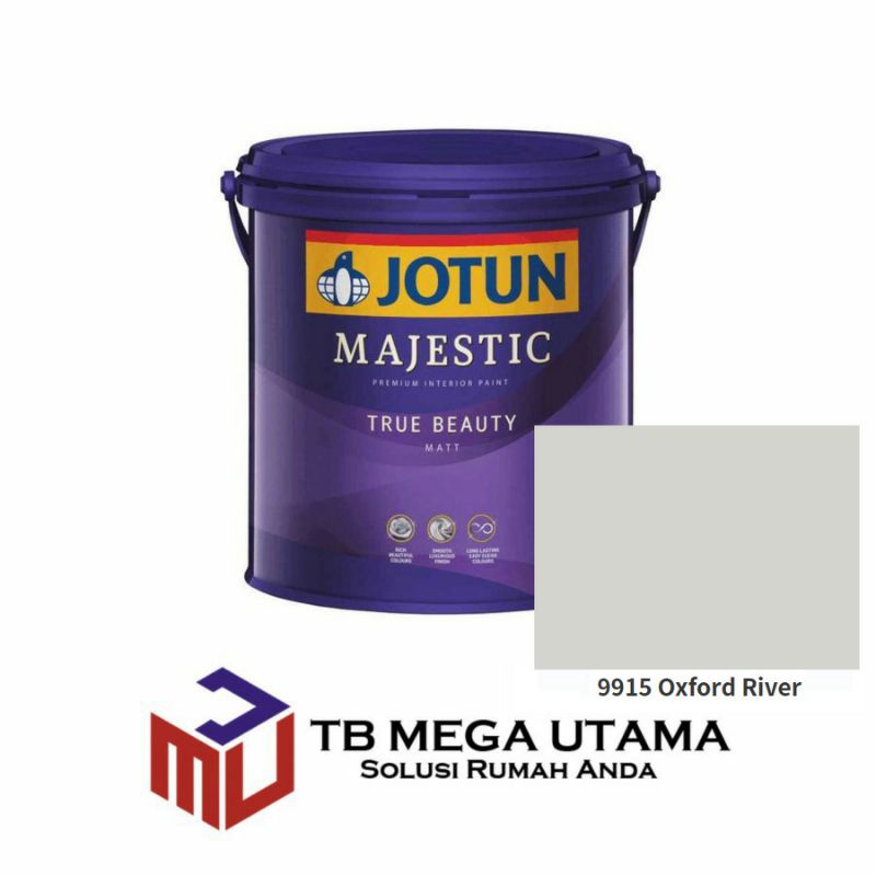 Jual Jotun Majestic True Beauty Matt 9915 Oxford River 2,5 Liter | Cat Decorative Tembok ...