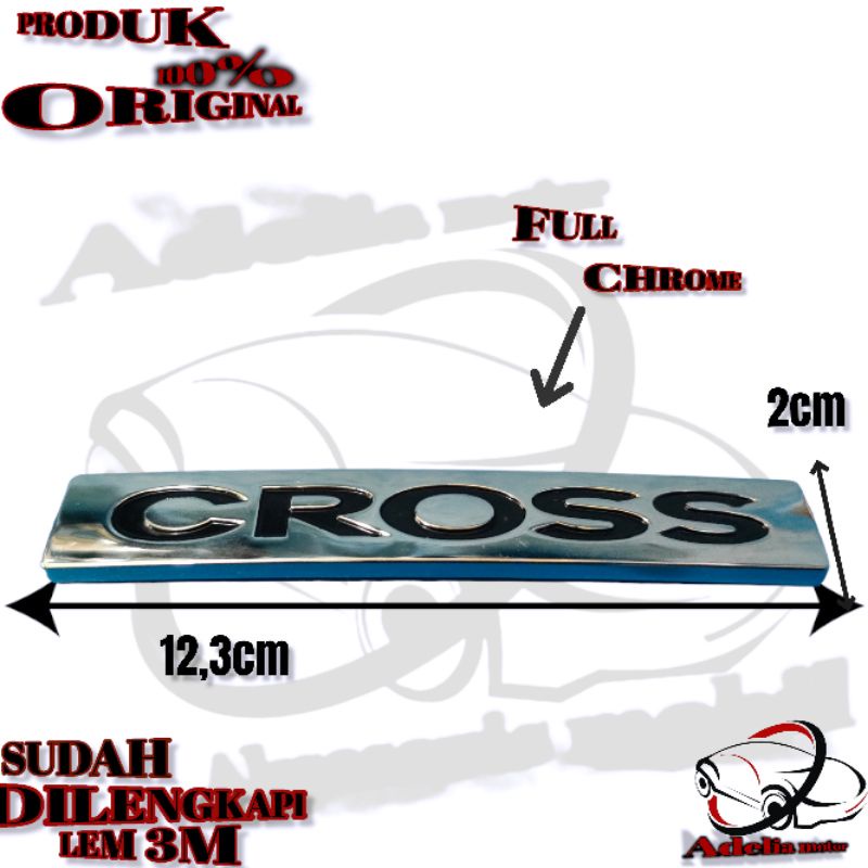 Jual emblem croos tulisan croos lambang cross logo cross original ...