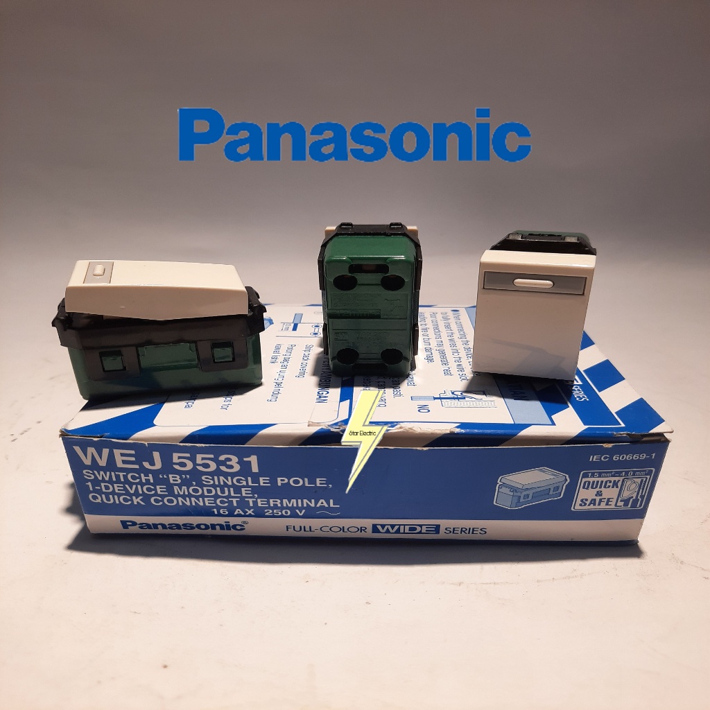 Jual Saklar Panasonic WEJ 5531 Model Baru (1 PCS) | Shopee Indonesia