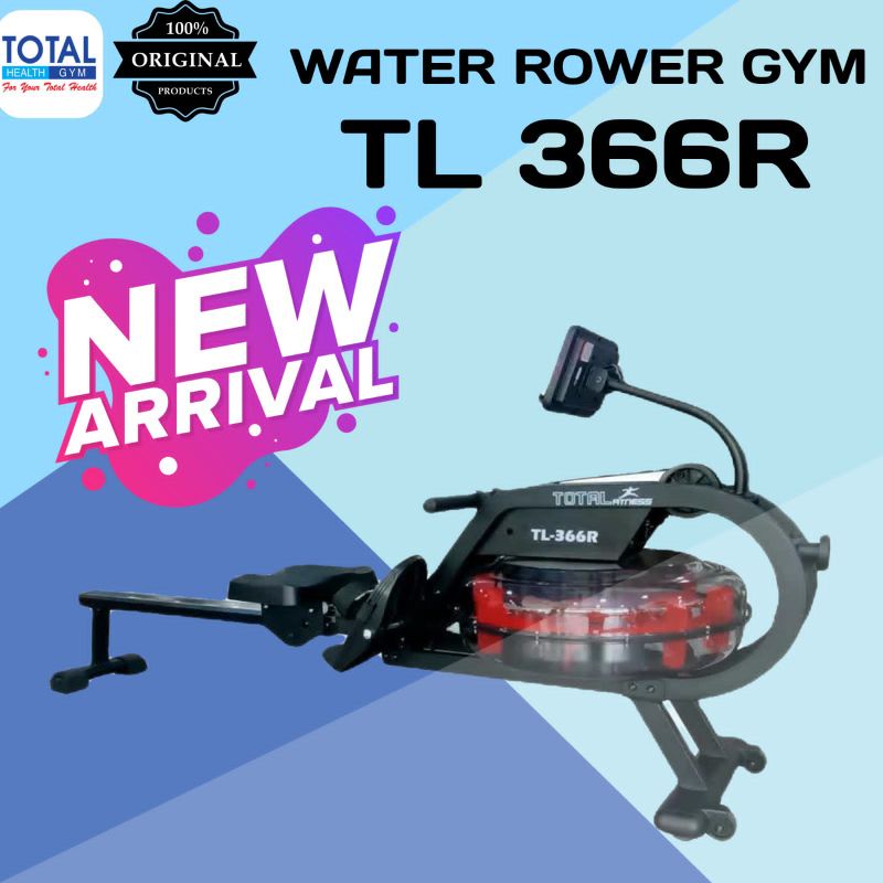 Jual Water Rower Rowing gym Cardio TL 366R Total Fitnes | Shopee Indonesia