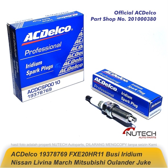 Jual Busi ACDelco FXE20HR11 Nissan Livina March Mitsubishi Outlander ...