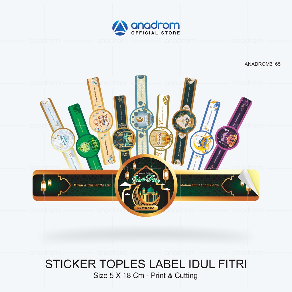 Jual [10 pcs] Stiker Label Panjang Toples Idul Fitri I Sticker Segel ...