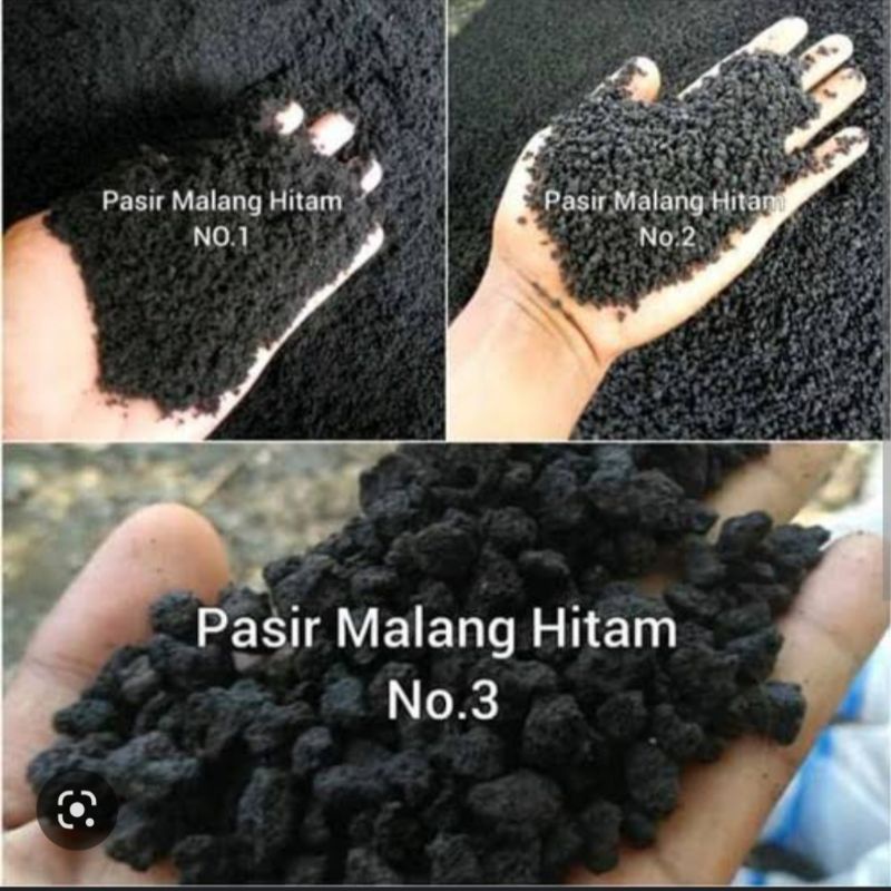 Jual Pasir Malang Hitam no. 2 isi 1kg | Shopee Indonesia