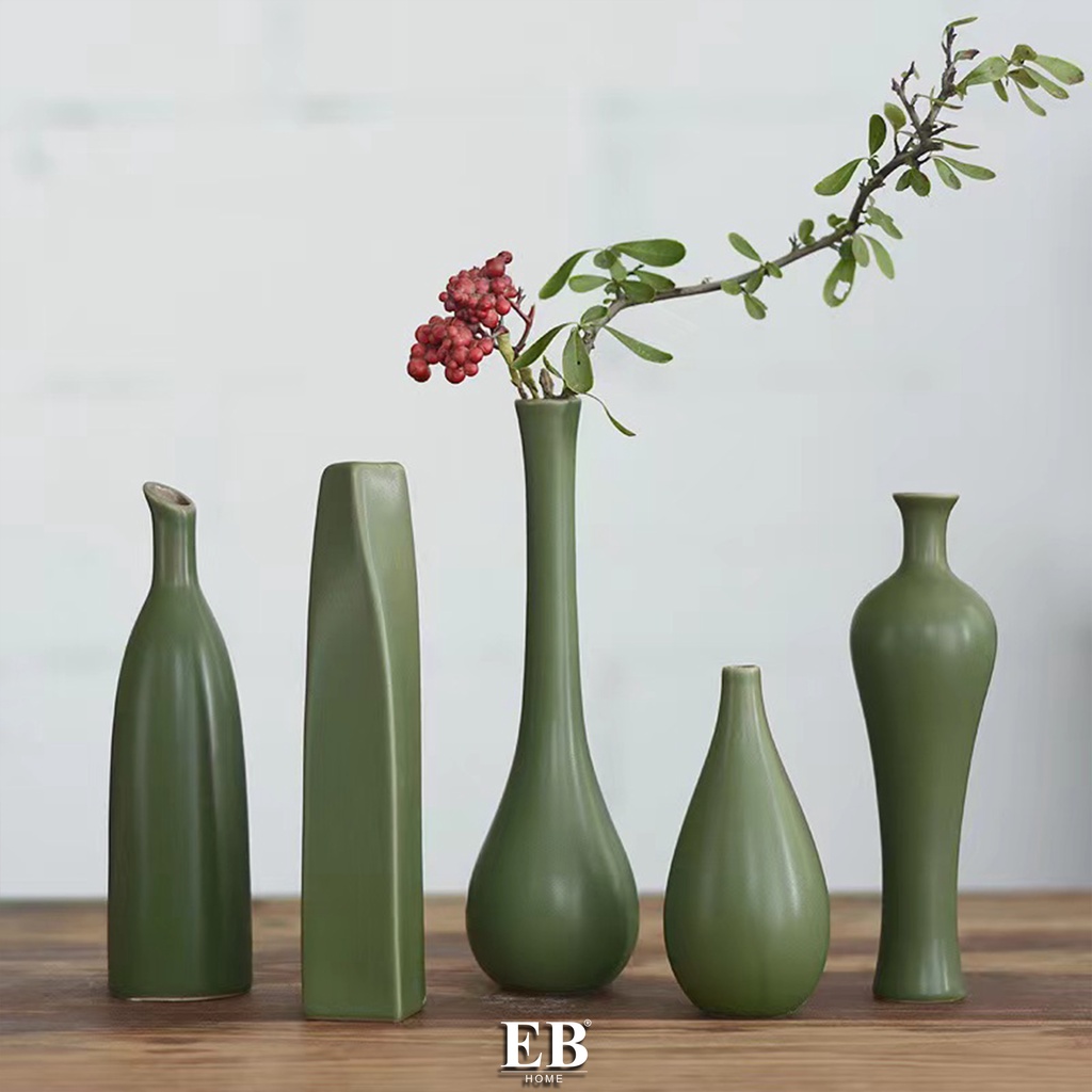 Jual Vas Bunga Modern Minimalis / Modern Green Ceramic Vase EB Home 951 ...