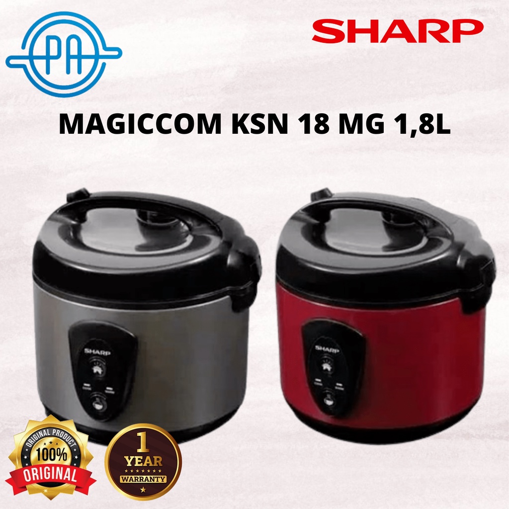 Jual MAGICCOM SHARP KS N 18MG / RICE COOKER 1,8LITER Thick & Non ...