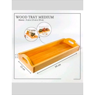 Jual BAKI KAYU PANJANG/NAMPAN KAYU/WOODEN TRAY BAKI 341306 | Shopee ...