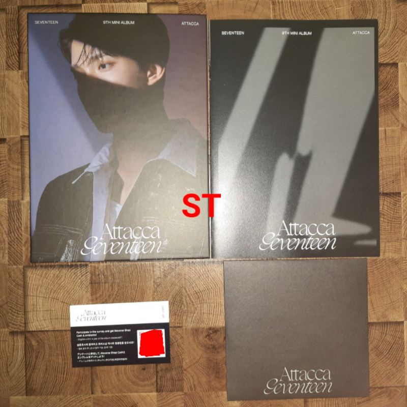 Jual Sharing Album Seventeen Attacca Carat Version Binder dan CD Pilih Member S.Coups Jeonghan ...