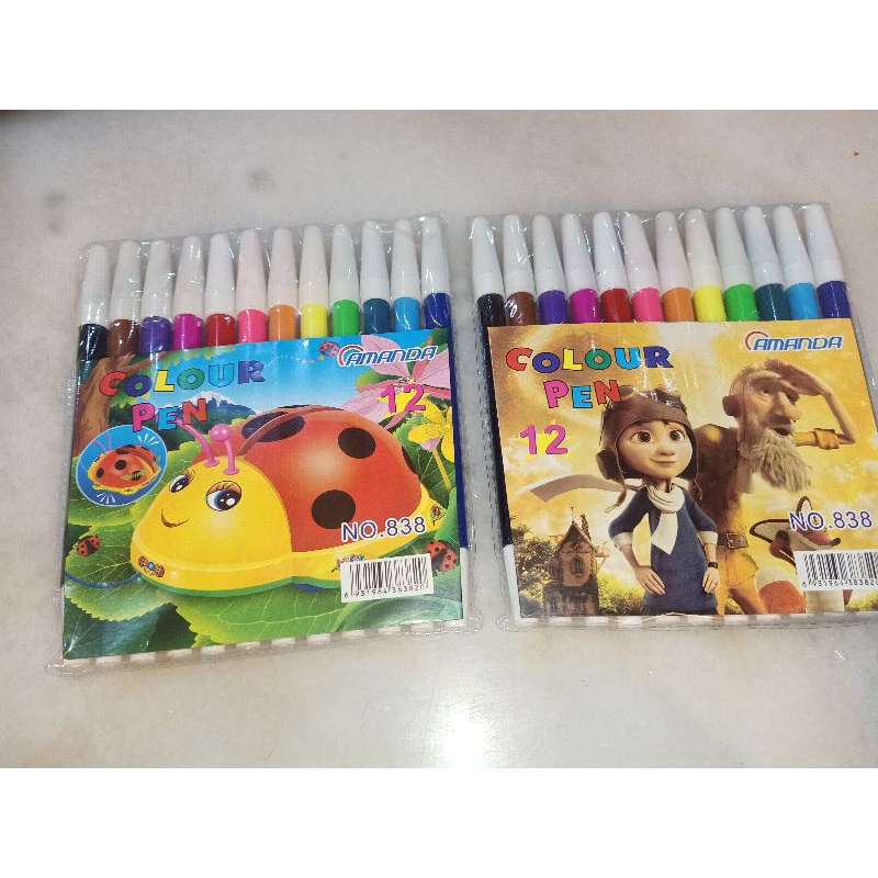 Jual Spidol cat warna air isi 12 | Shopee Indonesia