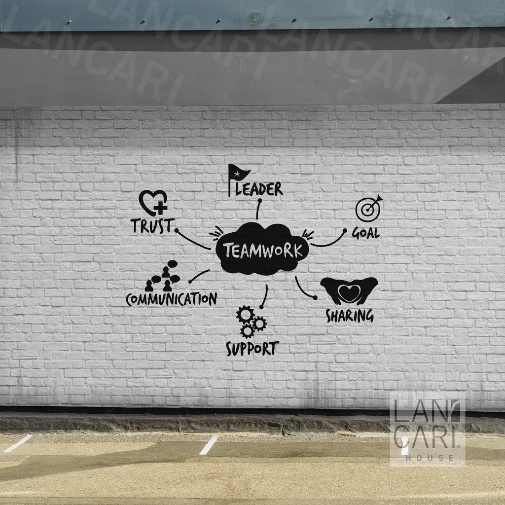 Jual Cutting Sticker Office Kantor Motivasi Wall Window Stiker Dinding ...