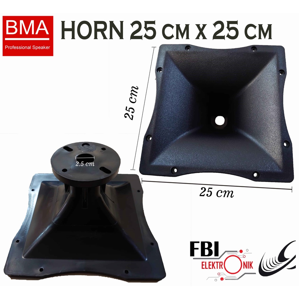 Jual Tweeter horn Baut PVC Tebal / Twiter Corong 25 x 25 CM / Horn ...