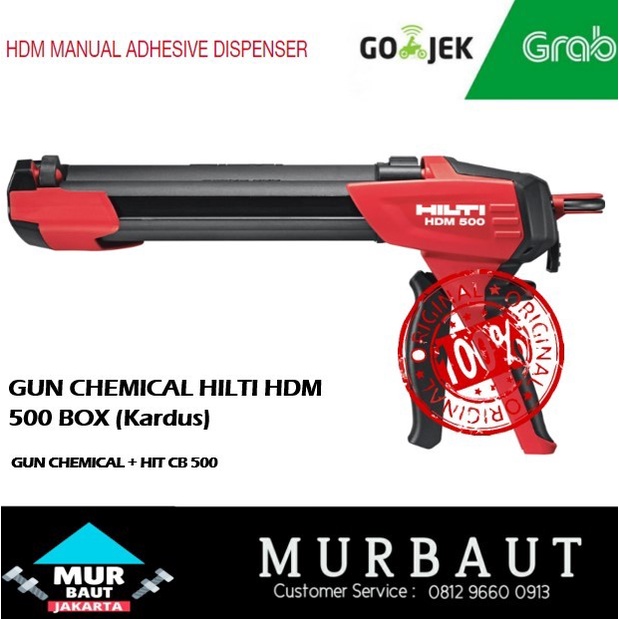 Jual Perekat Gun Chemical/Lem Hilti Hit Re 500 Box (Dispenser Hdm 500 ...