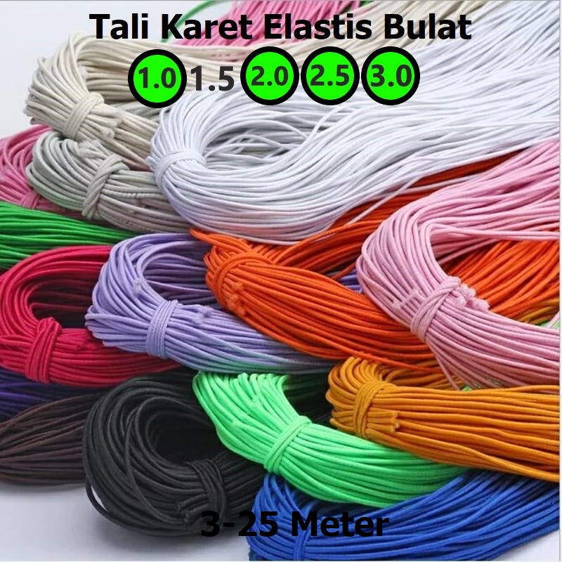 Jual Tali Karet / Tali Elastis / Tali Karet Bulat / Tali String Harga/3 ...