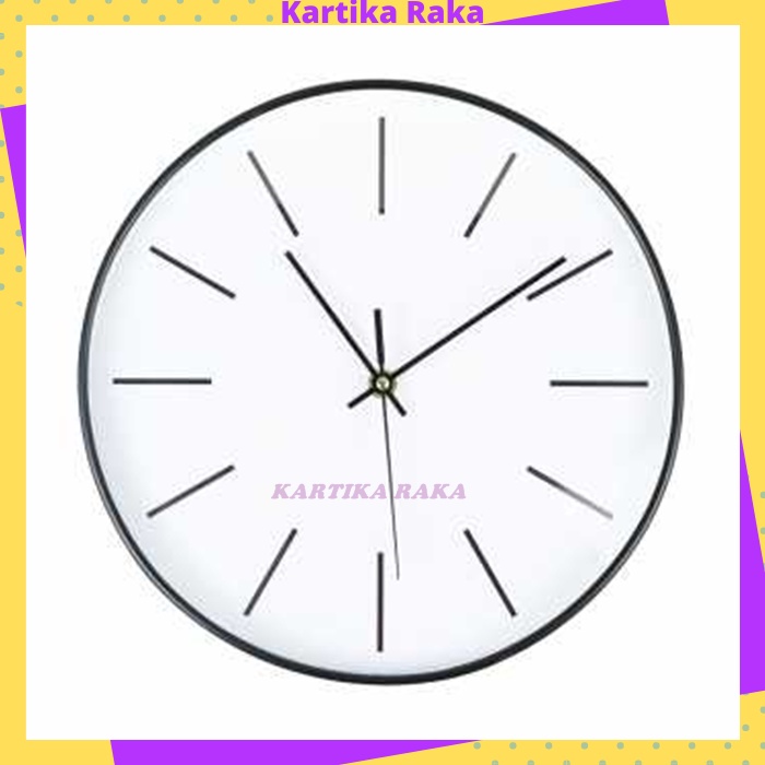 Jual KR Jam Dinding Bulat Silent Movement Quartz Creative Design Modern ...