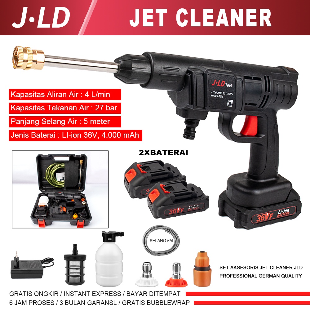 Jual JLD Alat Cuci Motor Cuci Mobil JET CLEANER baterai 36V STEAM ...