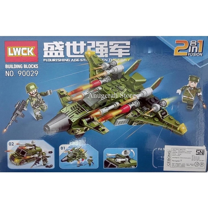 Jual Brick Minigure Tentara + Pesawat Mobil Tank 2 in 1 LWCK 90029 ...