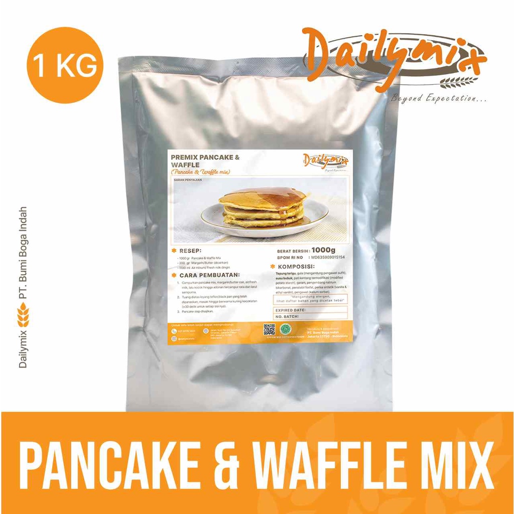 Jual ( Dailymix ) Tepung Premix Pancake & Waffle Instant / Premix ...