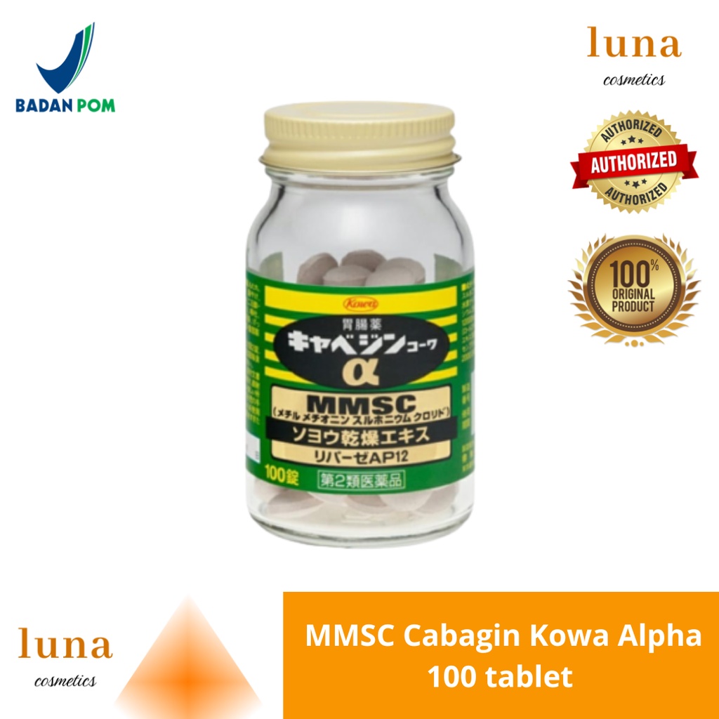 Jual MMSC Cabagin Kowa Alpha 100 tablet /Obat Maag /Obat Lambung japan ...