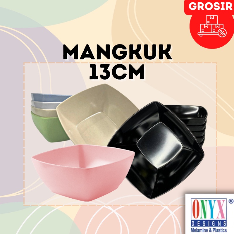 Jual Mangkuk Persegi Melamin Ukuran 13cm - Mangkuk Sambal - Mangkuk Sup ...