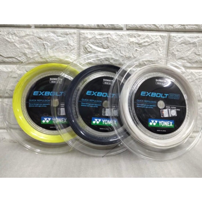 Jual Sera Senar Badminton Yonex Exbolt 63 Jp Roll 200M | Shopee Indonesia