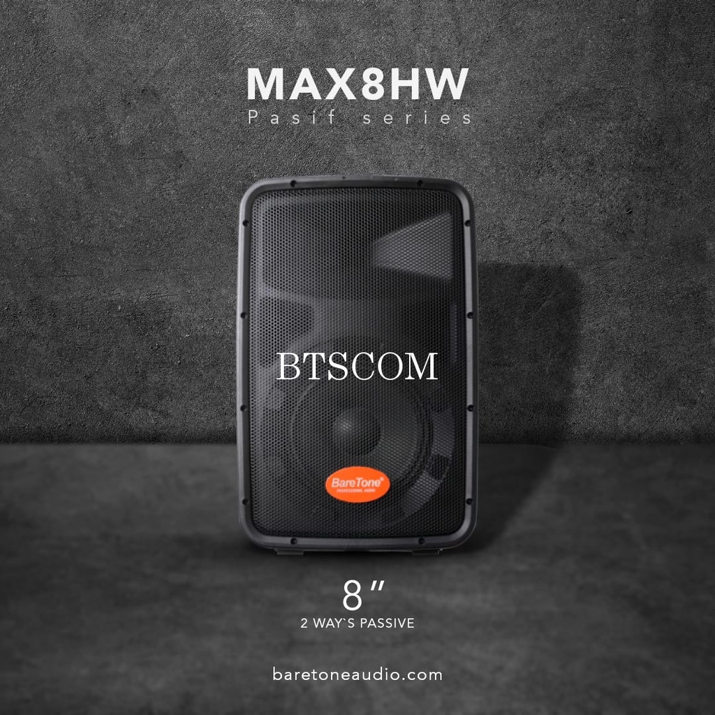 Jual Speaker BareTone Speaker Pasif MAX8HW 8 Inch MAX 8HW Garansi Resmi ...
