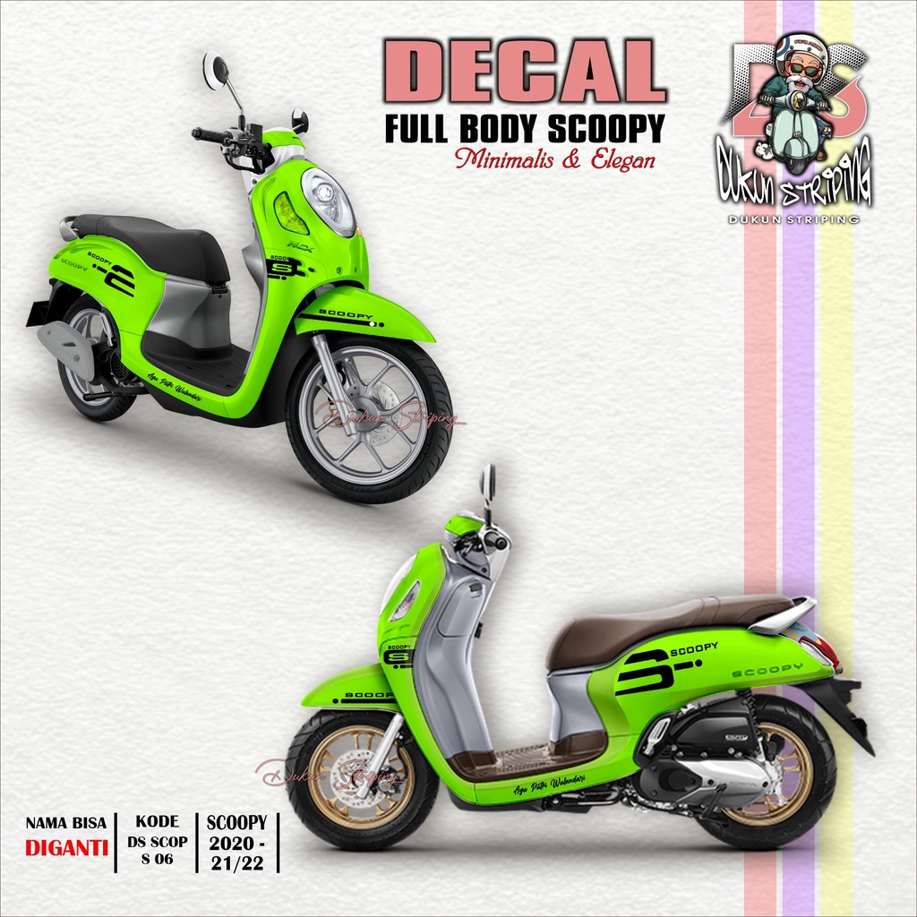 Jual Decal Scoopy full body Dekal Sticker skupy New Fi Baru 2020 2021 ...