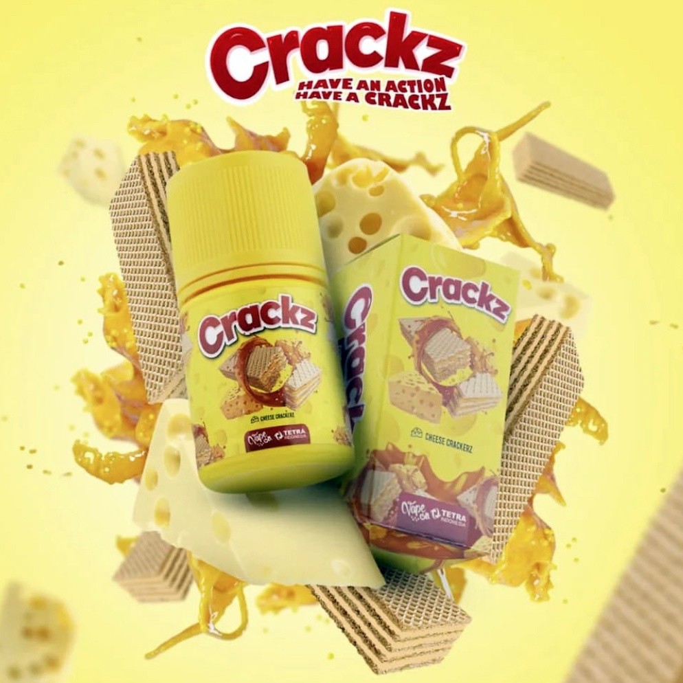 Jual Crackz V3 Cheese Crackerz 60ML by Tetra x Vape On | Shopee Indonesia