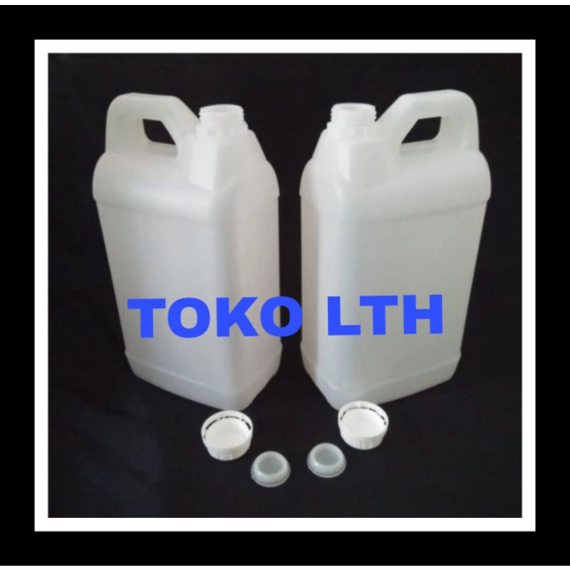 Jual JERIGEN 5 LITER NATURAL TUTUP SEGEL HDPE KOMPAN JERIGEN BOTOL PLASTIK KIMIA MADU 5000 ML 5L ...