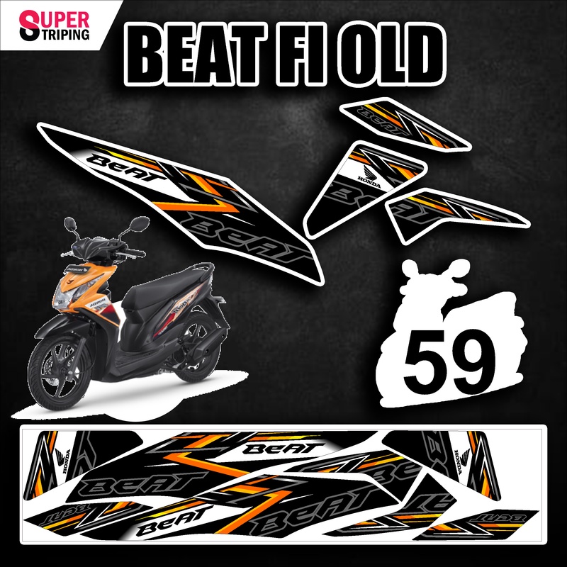 Jual STICKER BEAT FI OLD 59 - Tahun 2012 2013 2014 2015 2016 Desain ...