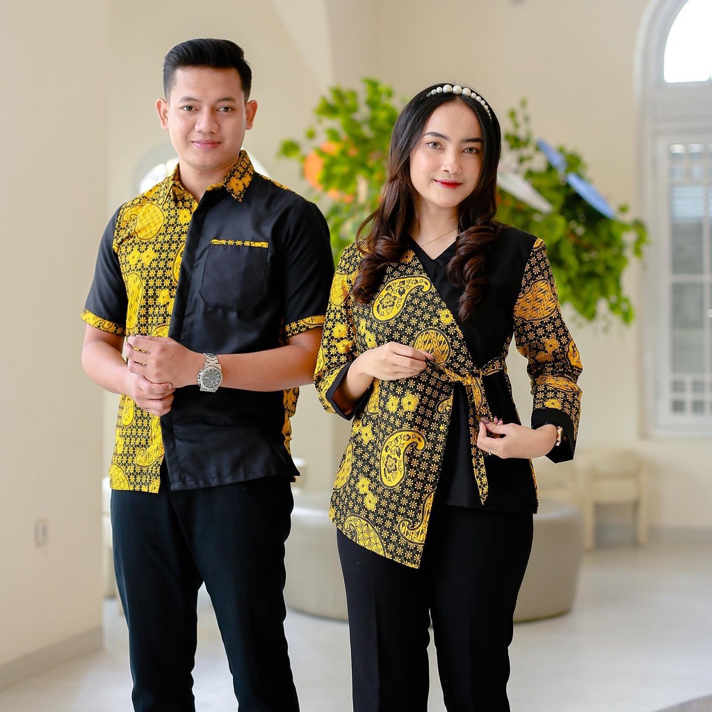 Jual Benang Raja Batik Couple Pria Wanita Motif Katun Sopal | Shopee ...