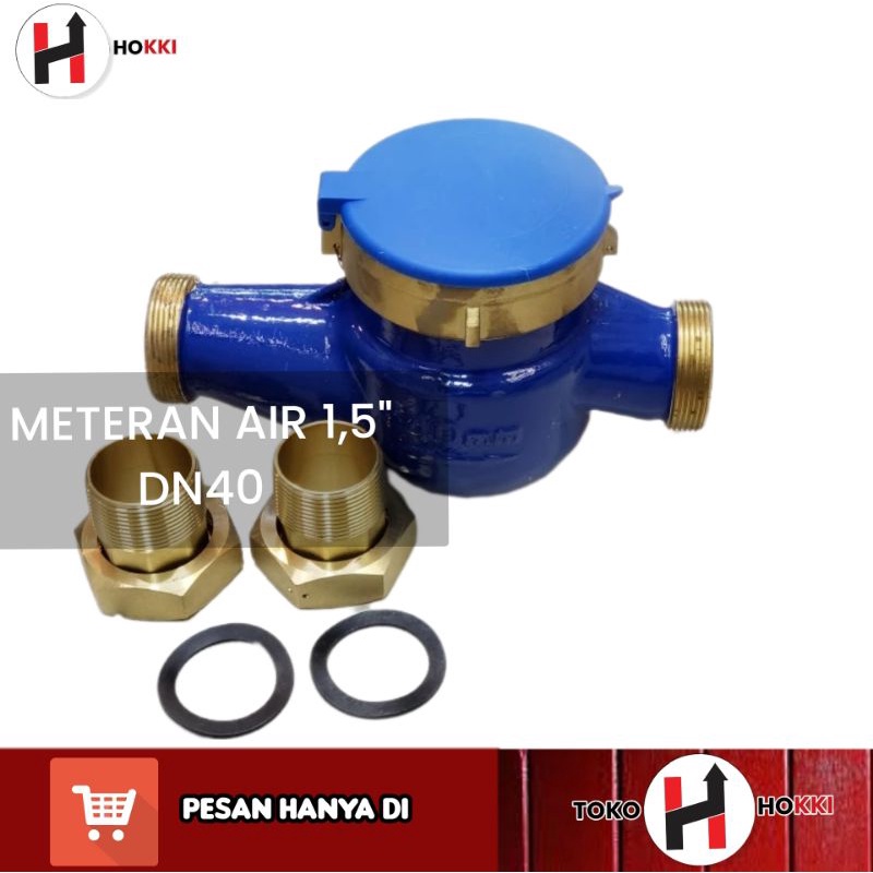 Jual METERAN AIR PDAM 1-1/2 INCHI KUNINGAN - WATER METER PDAM 1.5 INCH ...